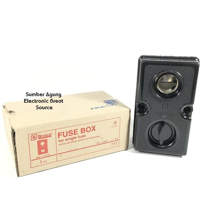 Jual AW* Fuse Box Broco 711 Hitam Tebal Kotak Tempat Sekirng Sekering ...