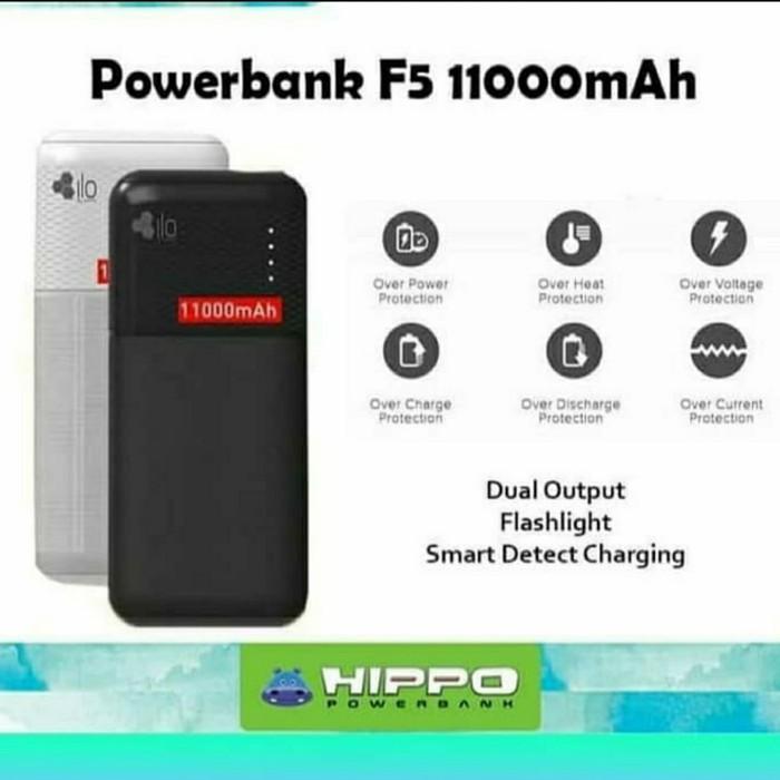 Jual HIPPO Power Bank ILO F5 11000 mah PowerBank HIPPO Garansi Resmi ...