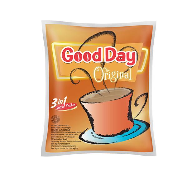 Harga Good Day Instant Coffee 3 in 1 The Original 20 gr X 30 sachet ...