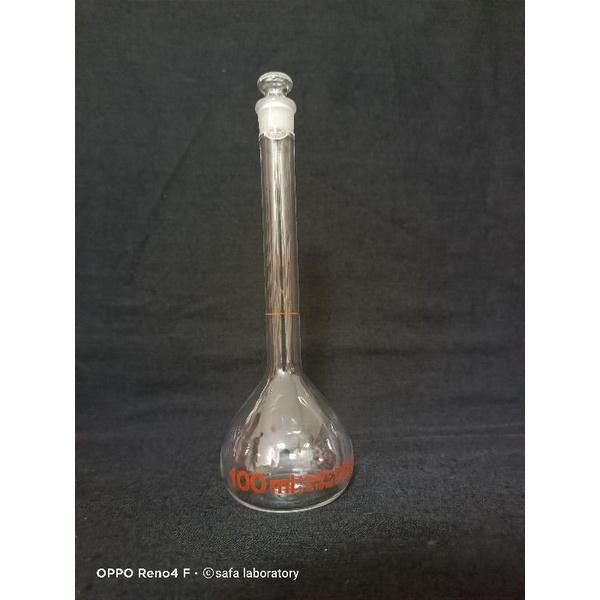 Jual Labu Ukur 100ml Pyrex, Volumetric Flask 100 ml Pyrex - Jakarta ...