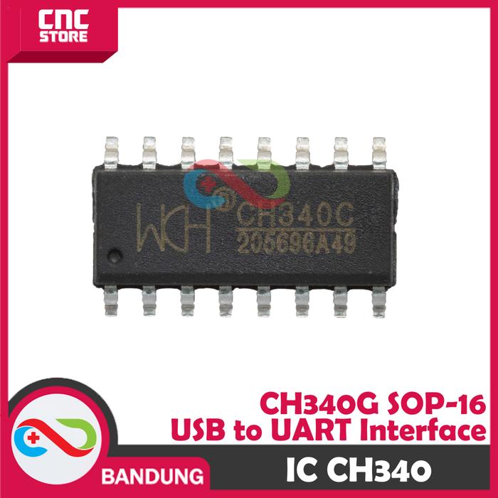Promo IC CH340 SMD CH340G USB SERIAL TTL UART RS232 CHIP CH 340 SOP16 - Kota Bandung - CNC STORE ...