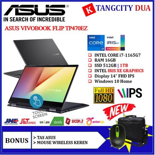 Jual PROMO LAPTOP ASUS VIVOBOOK FLIP TP470EZ HYBRID X360 INTEL i7 ...