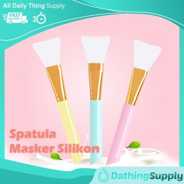 Jual Kuas Masker Silikon Spatula / Facial Cosmetic Skin Care Silicone ...