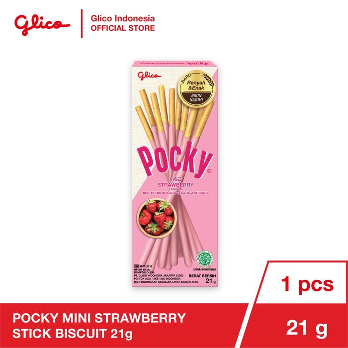 Jual Glico Pocky Mini Strawberry Stick Biscuit 21g - Jakarta Barat - Glico Indonesia Official ...