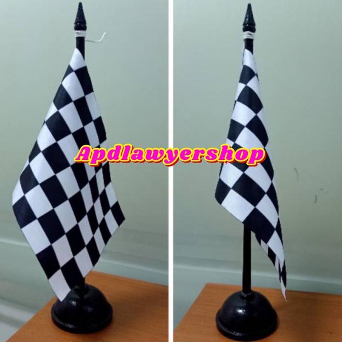 Jual Bendera Meja START FINISH Race Drag Balap plus Tiang Kayu ...