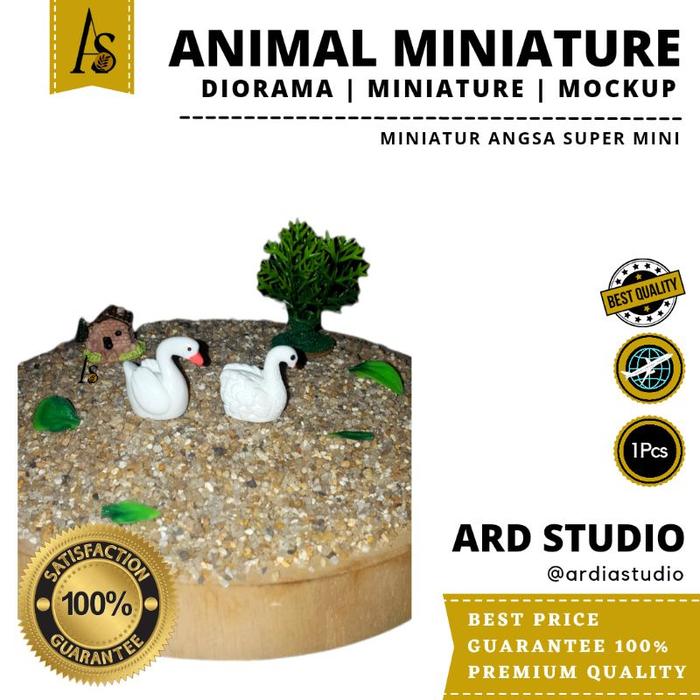 Jual miniatur angsa mini maket diorama maianan anak Kebun binatang ...