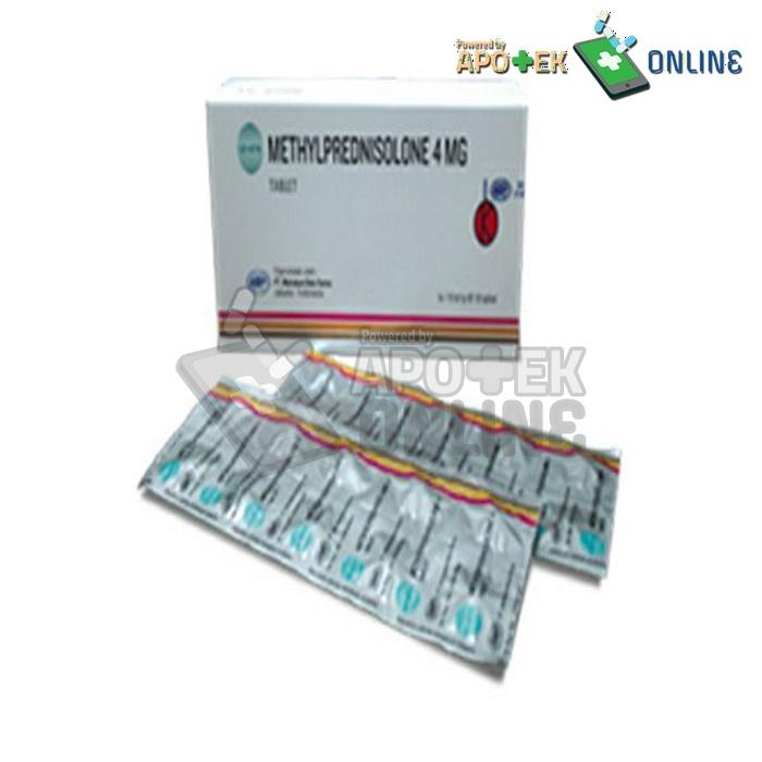 Jual METHYLPREDNISOLONE 4MG 1 BLISTER ISI 10 TABLET - Jakarta Pusat ...