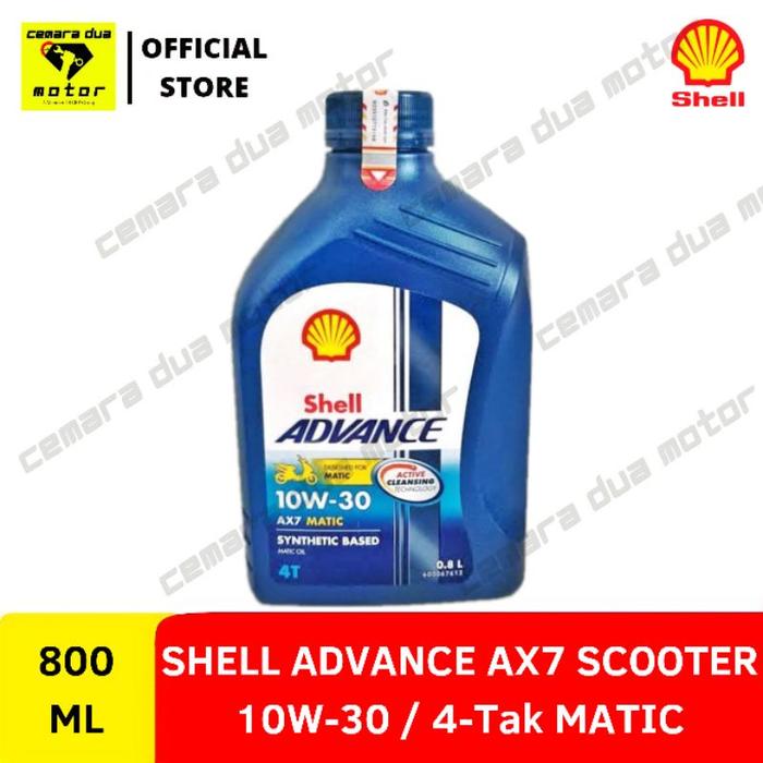 Jual OLI SHELL ADVANCE AX7 SCOOTER 10W-30 800ML MATIC BLUE WARNA BIRU MURAH - Kab. Magetan ...