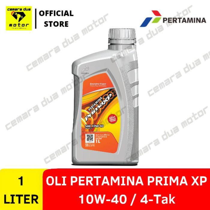 Jual OLI PERTAMINA PRIMA XP 10W-40 4TAK 1 LITER OLI MOTOR OLI MOBIL TUA ...