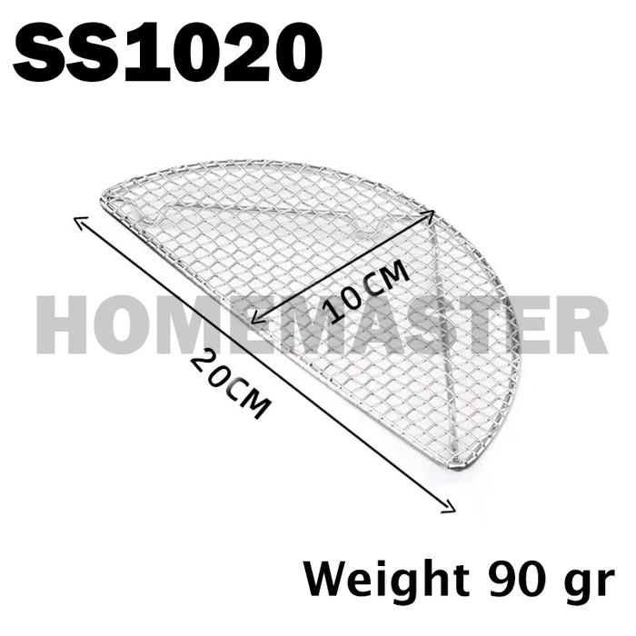 Jual Japanese Tempura/Katsu Serving Rack Half Moon Strainer Stainless ...