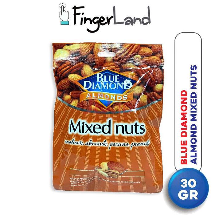 Promo BLUE DIAMOND Roasted Mixed Nuts 30 Gr Kacang Campur Sangrai ...