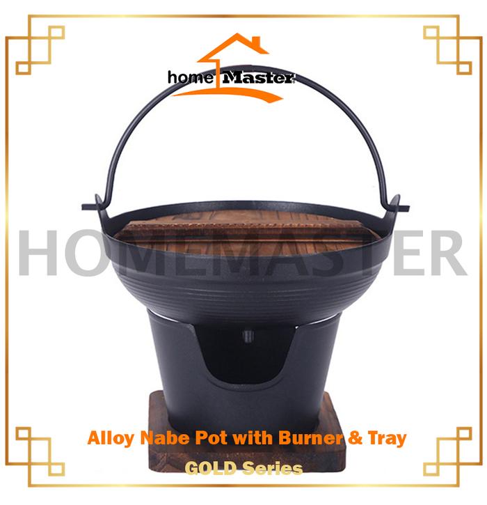 Jual Japanese Alloy Nabe/Sukiyaki/Shabu Shabu Pot Burner Tray Set ...