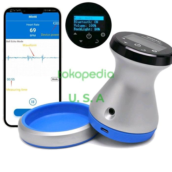 Jual Bluetooth Electronic Stethoscope Rechargeable Digital Stethoscope ...