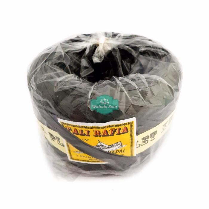 Jual Tali Rafia Besar Hitam Cap Kapal - 1 Roll Berat 700 Gram - Kab ...