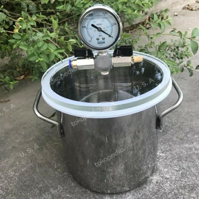Jual DIA. 25CM Vacuum Defoaming Tank Barrel Stainless Steel Chamber New ...