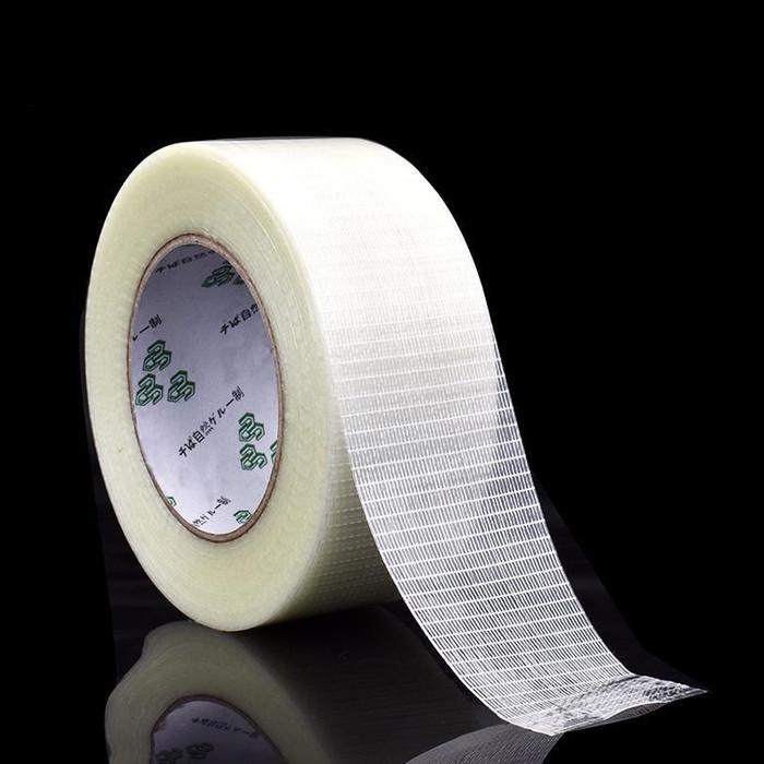 Jual 25/50M Lakban Fiber Grid Fiber Tape Super Strong - 30mm - Kota ...