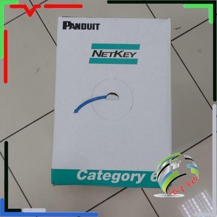 Jual Panduit Kabel Lan Utp Cat6 / Cat 6 Blue Netkey NUC6C04BU-C ...