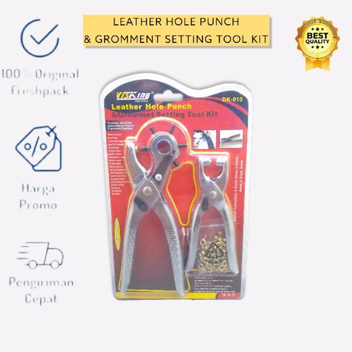 Jual LEATHER HOLE PUNCH SET PEMBOLONG SABUK GASPER KULIT TANG MATA SET ...