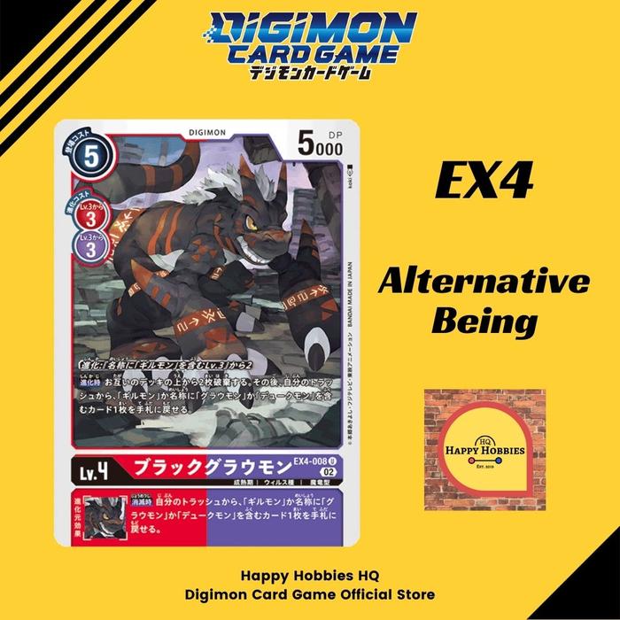 Jual Digimon Card EX4-008 BlackGrowlmon BlackGrowmon Uncommon - Kota Surabaya - Happy Hobbies HQ ...