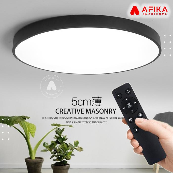 Promo Lampu Plafon Rumah Bulat Minimalis 3 Warna Modern Ceiling Light ...