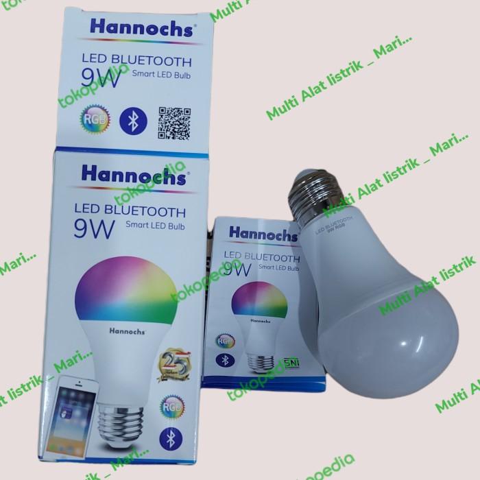 Jual Lampu Hannoch Smart LED Bluetooth 9W bulb 9 watt bluetoth RGB app ...
