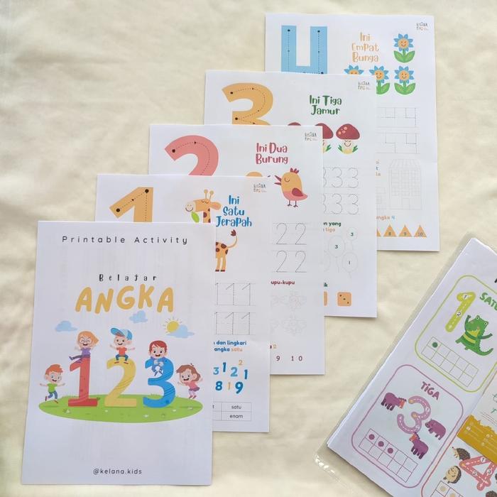 Jual 666+ Print Out Lembar Kerja Anak 2 3 4 5 6 PAUD TK Worksheet ...