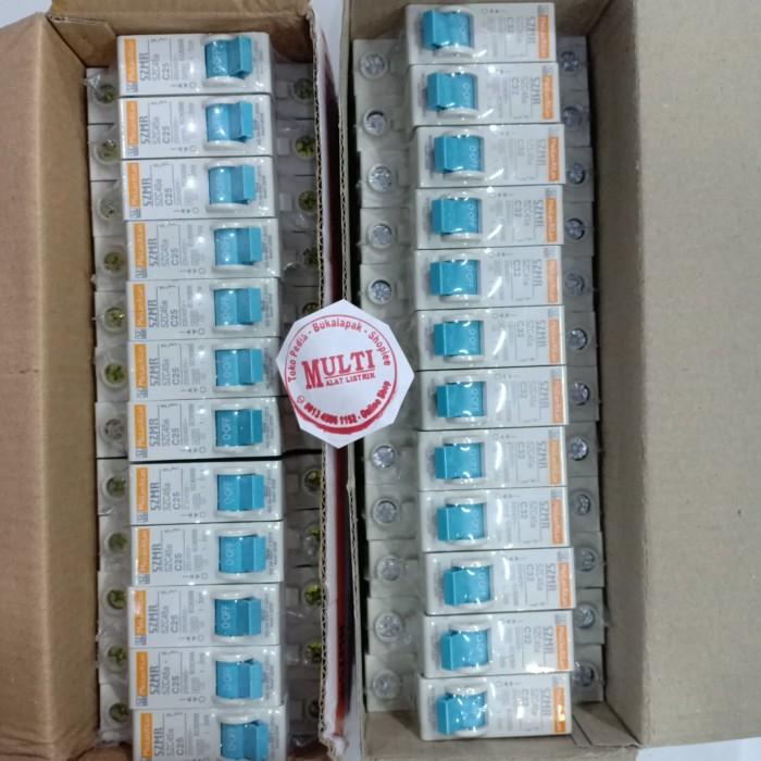 Jual MCB SZ MR 25A 32A AMPER PEMUTUS ALIRAN LISTRIK SNI SPLN MCB PLN ...