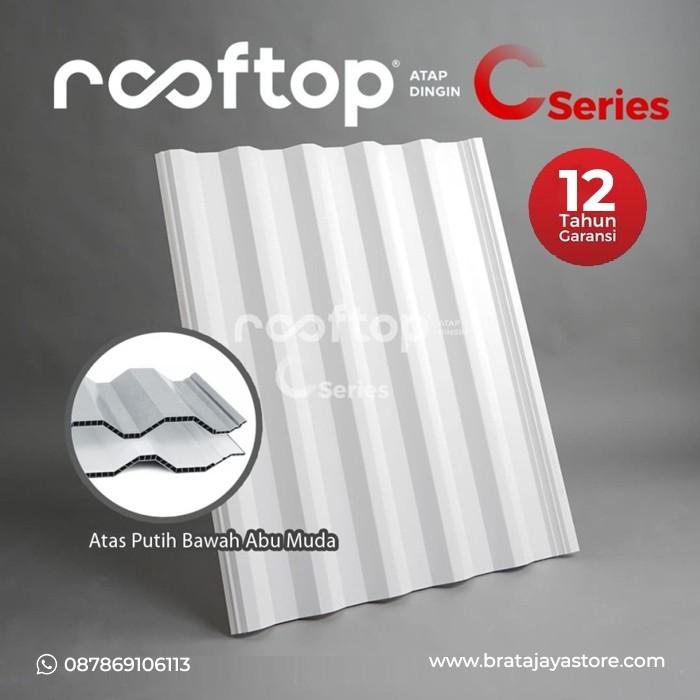 Jual Atap uPVC Rooftop Panjang 1 Meter C Series Putih Abu Dof 2 layer ...