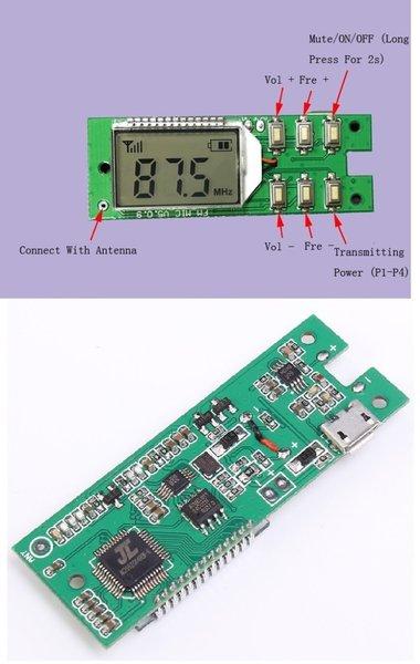 Jual FM Wireless Microphone Module Komputer Audio Radio Transmitter ...