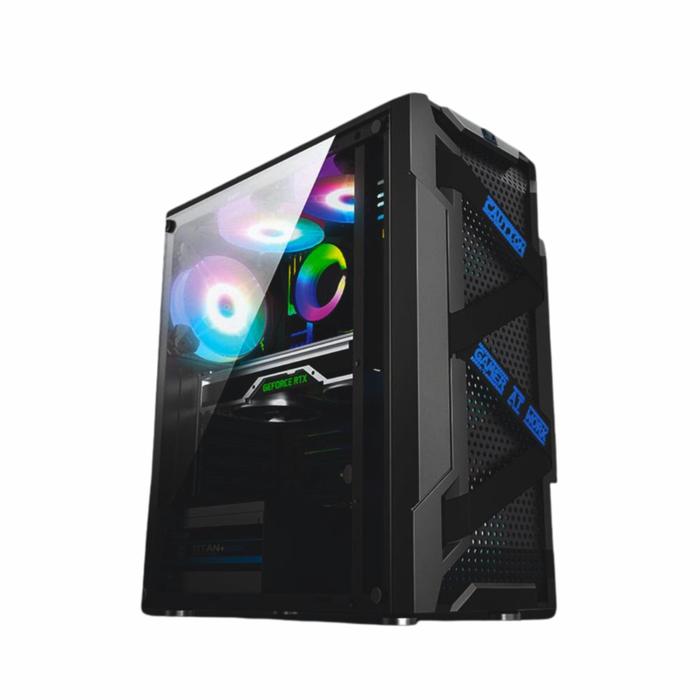 Jual Casing PC Gaming AULA FZ014 ATX include 3 fan RGB - Casing AULA FZ ...