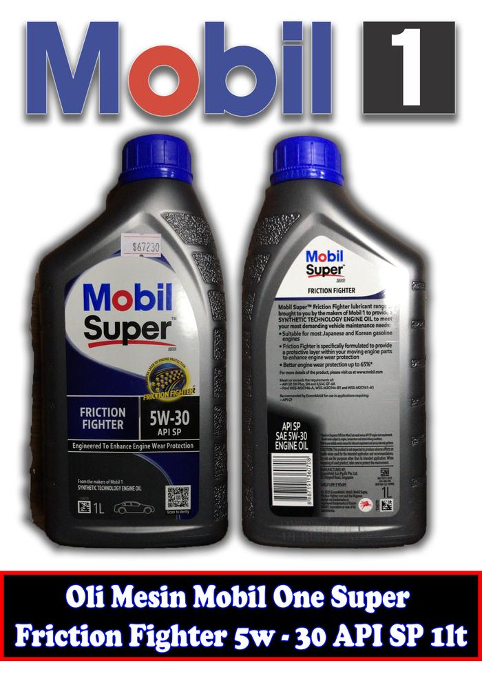 Jual Oli Mesin Mobil 1 Super Friction Fighter 5w-30 API SP 1lt - 67230 ...