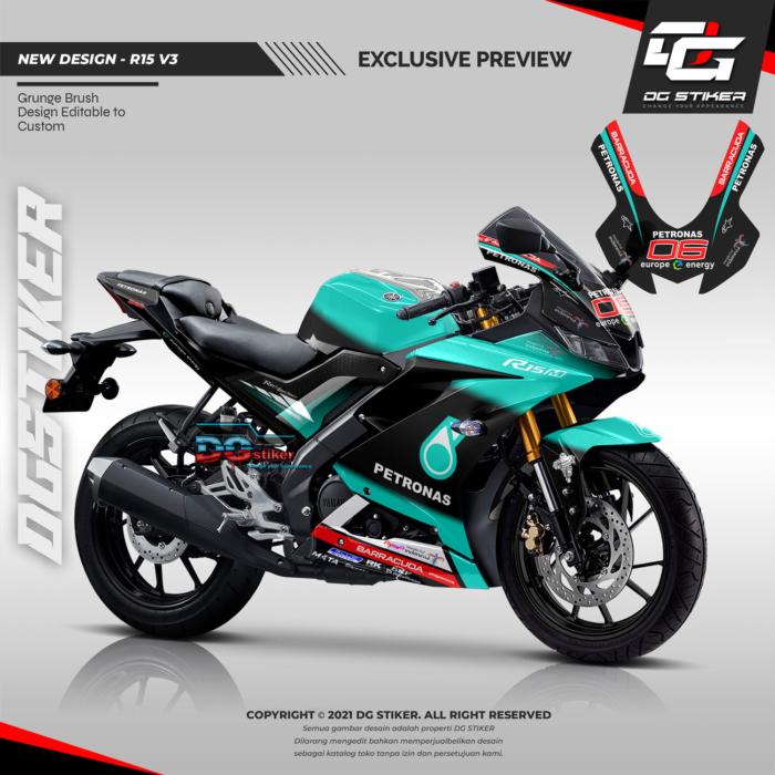 Jual Decal Stiker R15 V3 Full Body Hitam Petronas - Kab. Garut - DG ...