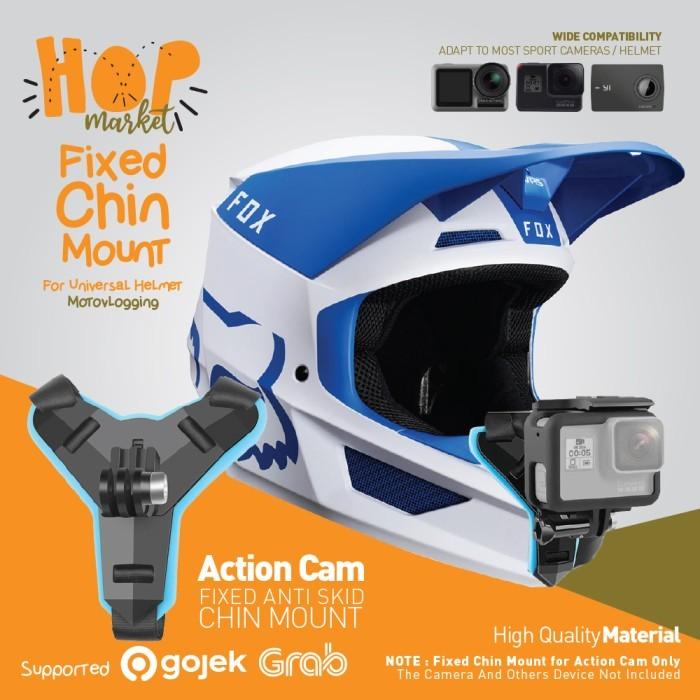 Jual Helmet FIX CHIN Mount Dagu Helm Bike Motovlog GoPro OSMO Action ...