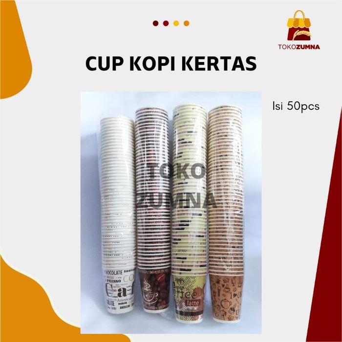 Jual Cup Kopi Kertas Tempat Minum Kertas Cup Teh Kertas - Jakarta ...