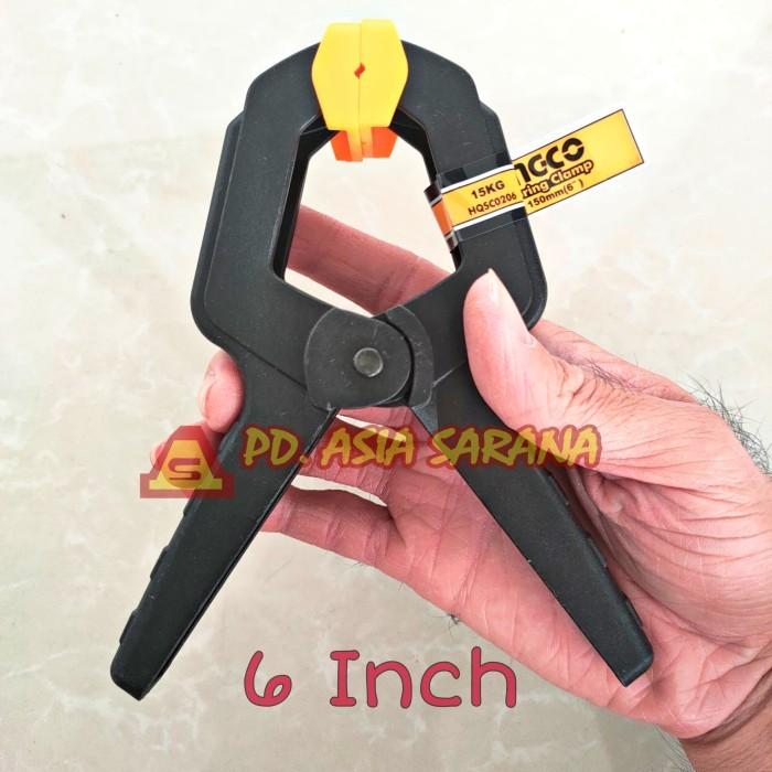 Jual Spring Clamp 6" Inch INGCO HQSC0206 Catok Klem Clip Klip Jepit ...