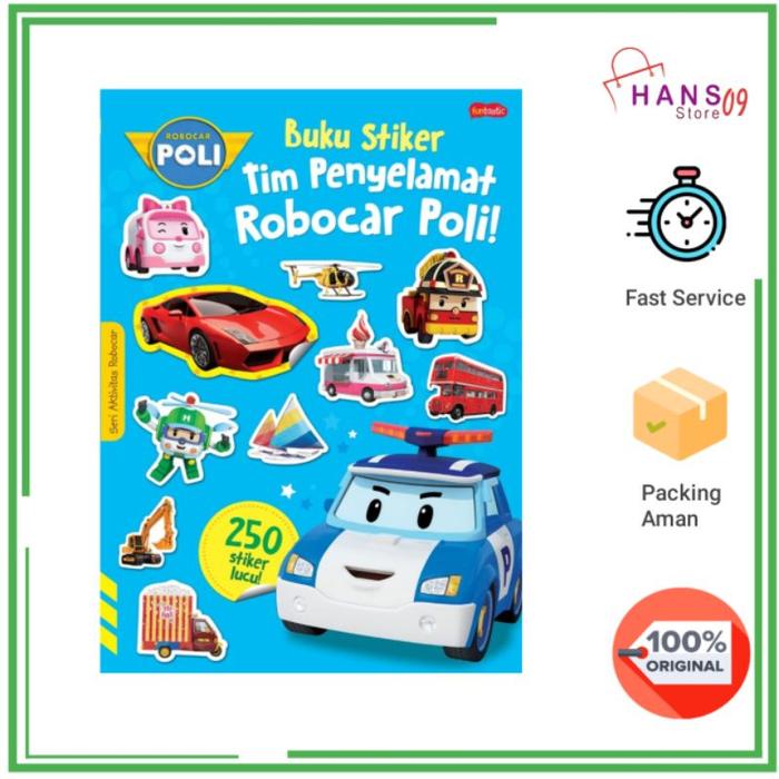Jual Robocar Poli : Buku Stiker Tim Penyelamat Robocar Poli! - Kota ...