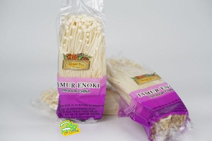 Promo Enoki Mushroom / Jamur Enoki Fresh 100 Gram - Green Box - Kota ...