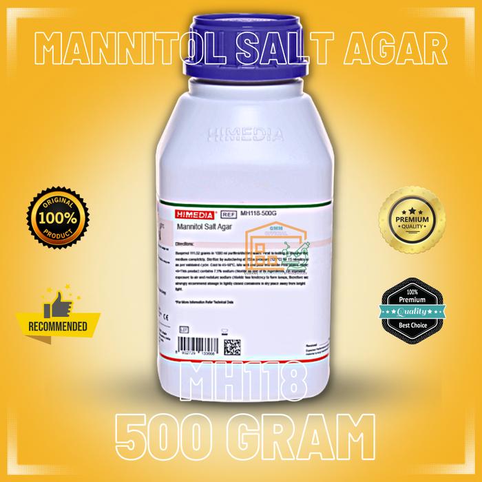 Jual Mannitol Salt Agar - Media Mikrobiologi, 500 gram - Kab. Bogor - Gudang Mikrobiologi dan ...