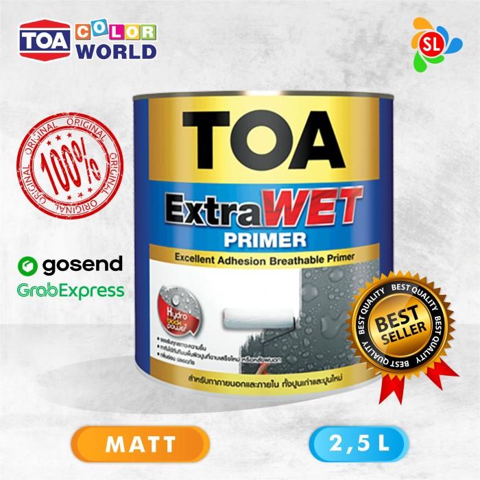 Jual Cat Tembok Dinding Dasar Toa ExtraWet Primer 2,5 Liter Putih Matt ...