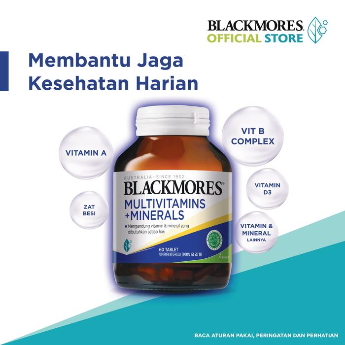 Jual Blackmores Multivitamins Plus Minerals BPOM Kalbe 30 Tab - multivitamin 30 - Kota Surabaya ...
