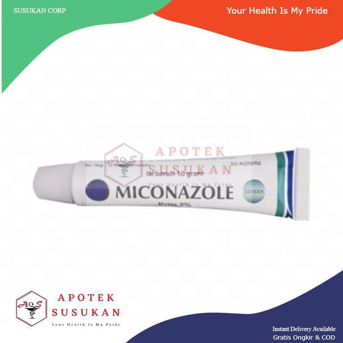 Jual Miconazole cream 10 gram ( mengobati panu, kadas & jamur di kulit ...
