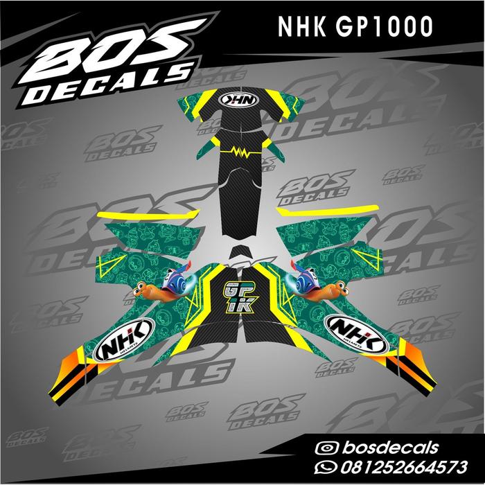 Jual Sticker Decal Helm NHK GP1000 Part 1 | DECAL HELM | DECAL FULL ...