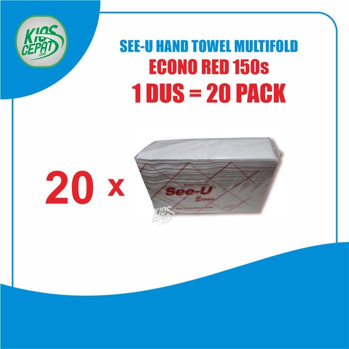 Promo Tissue HAND TOWEL Multifold ECONO RED 150s 1 DUS isi 20 Pack ...