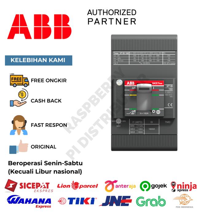 Jual ABB MCCB TMax XT1 XT1B 160 TMD 100-1000 3P 415V 18KA 1SDA066807R1 ...