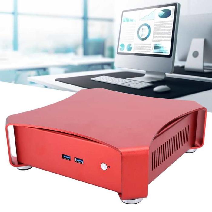 Jual Mini HTPC ITX Computer Case DIY All AluminumMini PC Gaming FauI ...