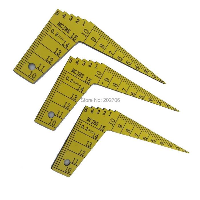 Jual Japanese MCJBS plastic feeler gauge 1-15mm Toper Gauge FauI - Kota ...