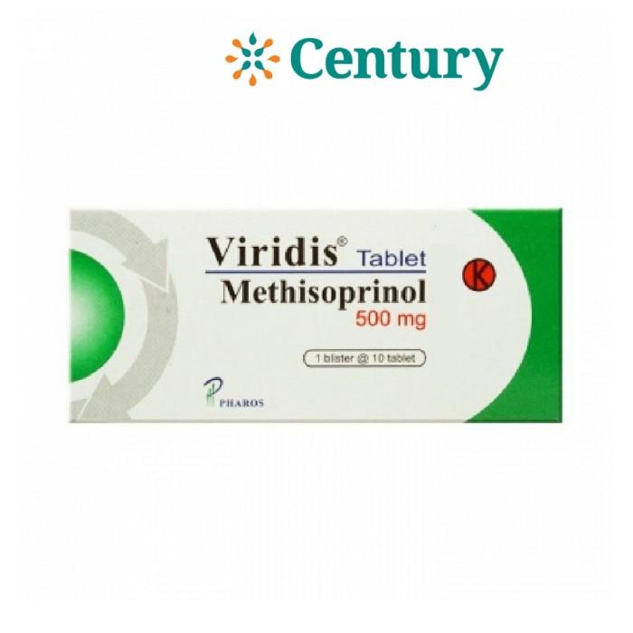 Jual VIRIDIS 500 MG 1 STRIP ISI 10 TABLET/METHISOPRINOL/ANTI VIRUS ...