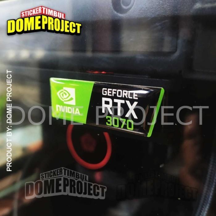 Promo EMBLEM GEFORCE RTX 3070 STIKER RESIN 3D LENTUR TIMBUL STICKER ...