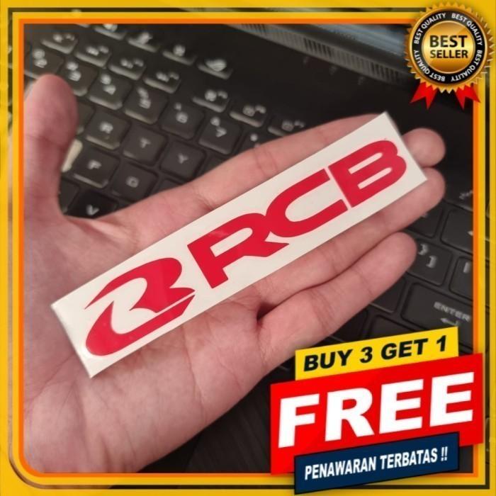 Jual STIKER CUTTING DECAL HELM MOTOR KACA MOBIL LOGO RCB RACING BOY ...