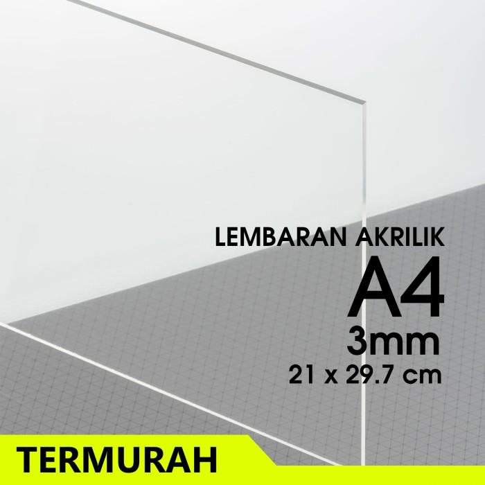 Jual MB Akrilik Lembaran Potongan Acrylic A4 3 mm Bening - Kota Surabaya - Marble Bubble | Tokopedia